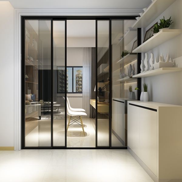 Rustproof Aluminum Frame Glass Door Powder Coating Frame Energy Saving